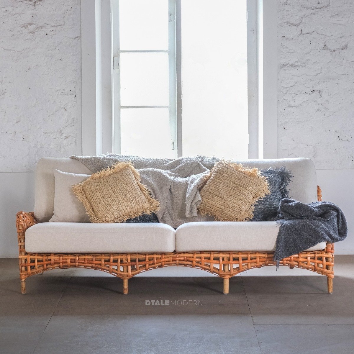 Buy Abaca Three Seater Online in India - Dtale Modern