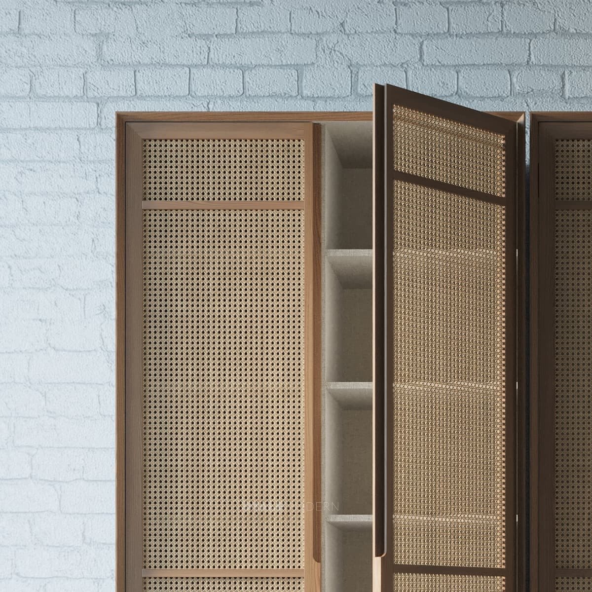 Buy Amiraah Rattan Wardrobe - 4 Shutter Online in India - Dtale Modern