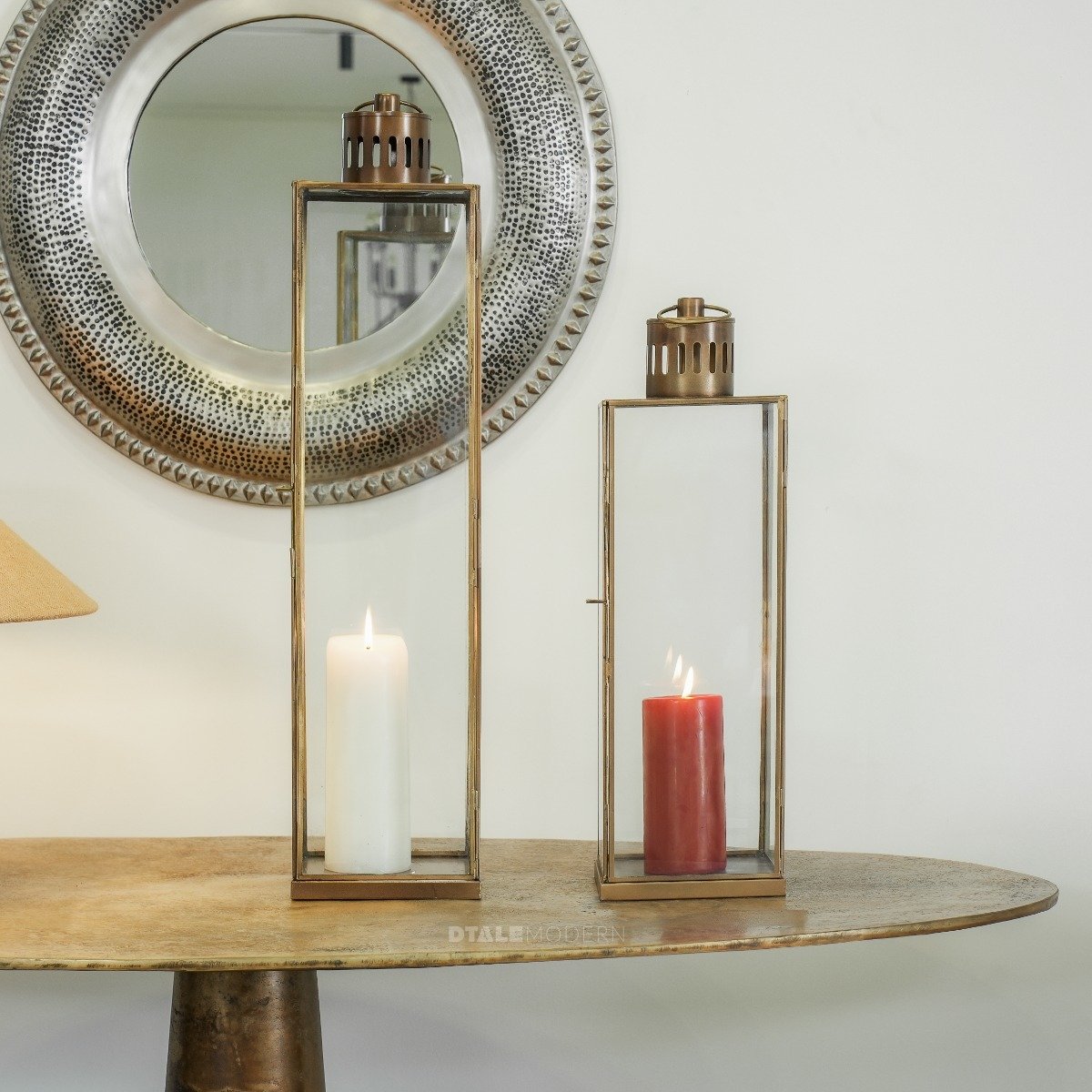 Buy Antique Brass Diva Lanterns (Set of 2) Online in India - Dtale Modern