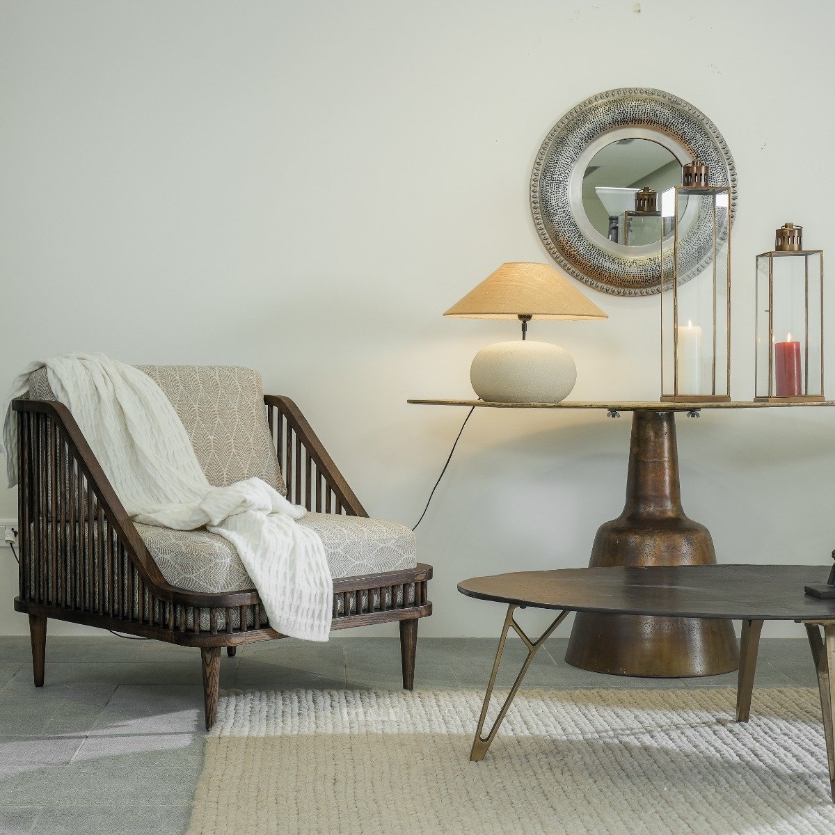 Buy Antique Brass Diva Lanterns (Set of 2) Online in India - Dtale Modern