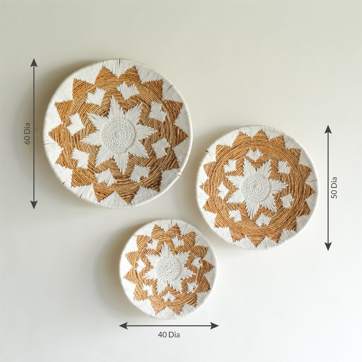 Buy Bunga Wall Decoration 2 - Set of 3 Online in India - Dtale Modern