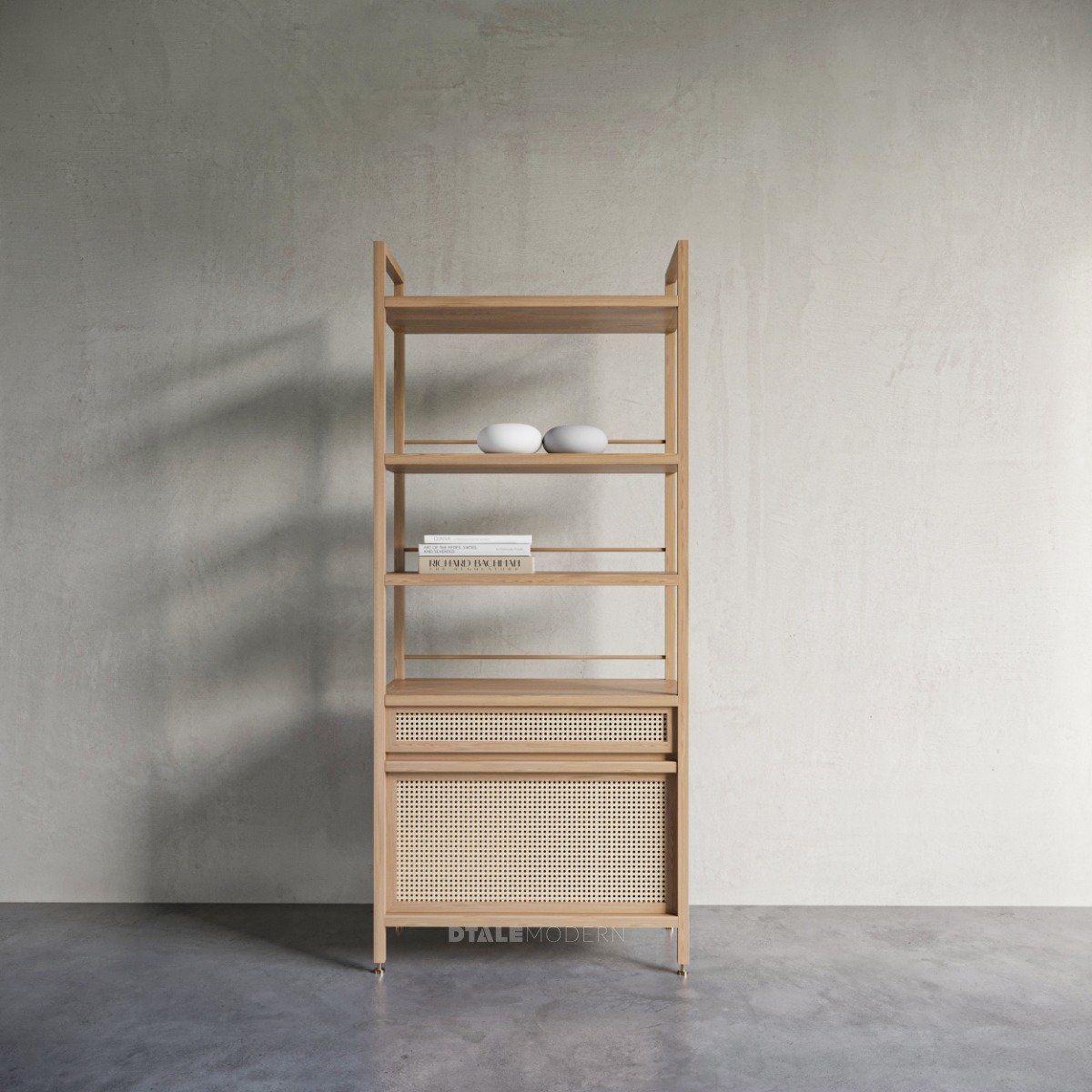 Buy Veda Cane Bookcase with Storage Cabinet (80) Online in India ...