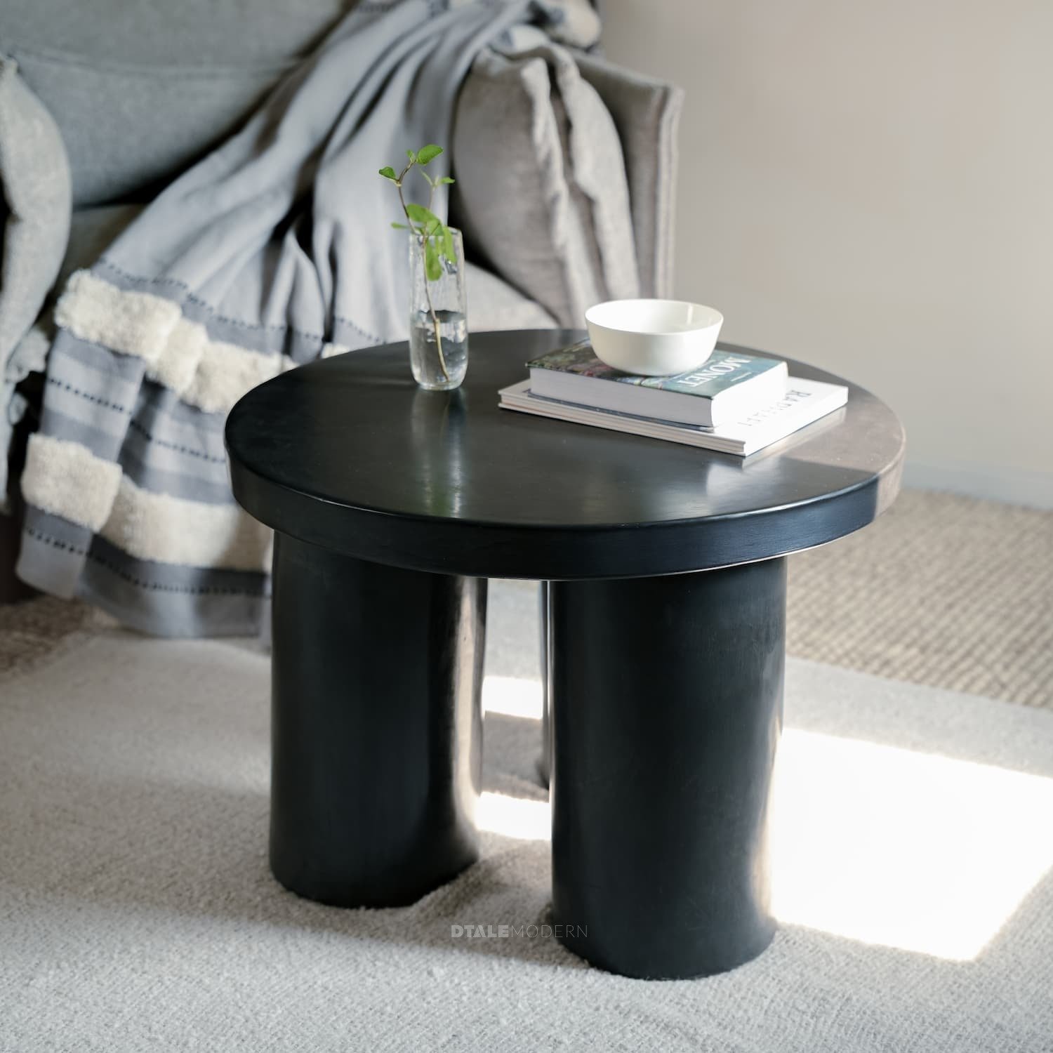 Buy Trio Cemento Coffee Table - Black Online in India - Dtale Modern