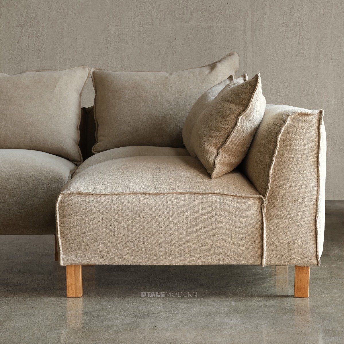 Buy Chelsea Modular Sofa - Linen Online in India - Dtale Modern