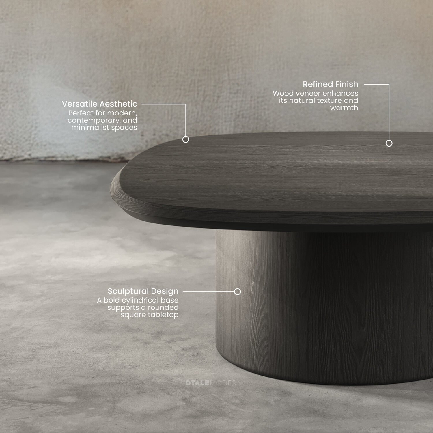 Buy Tano Black Coffee Table Online in India - Dtale Modern