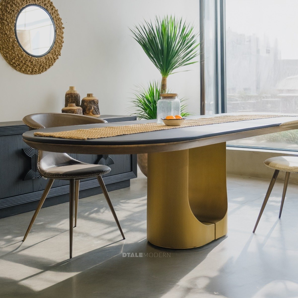 Buy Creston Oval Dining Table Online in India - Dtale Modern