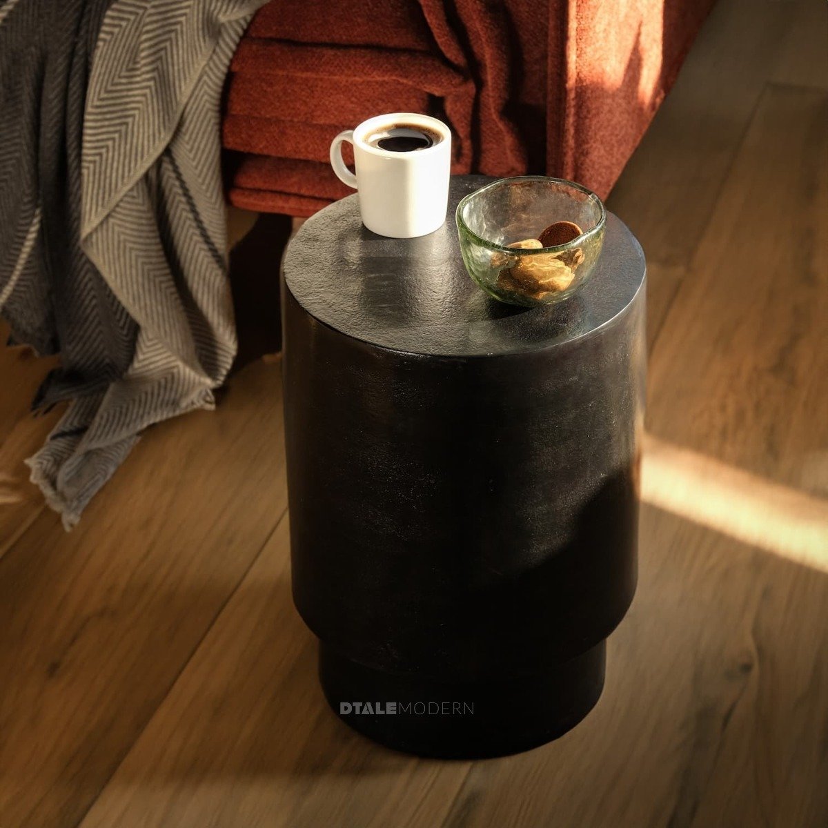 Buy Duke Stool | End Table -Black Online in India - Dtale Modern