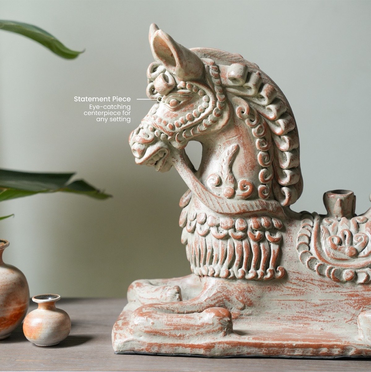 Buy Ghoda-Mudka Sculptural Decor (Terracotta) Online in India - Dtale ...