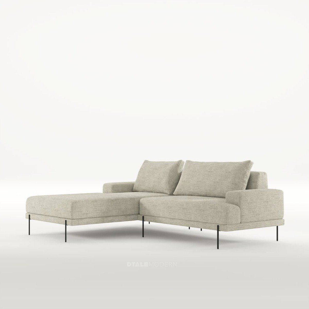 Buy Ebba 2.0 Chaise Sectional Sofa 240 - Caillou 778 Online in India - Dtale Modern