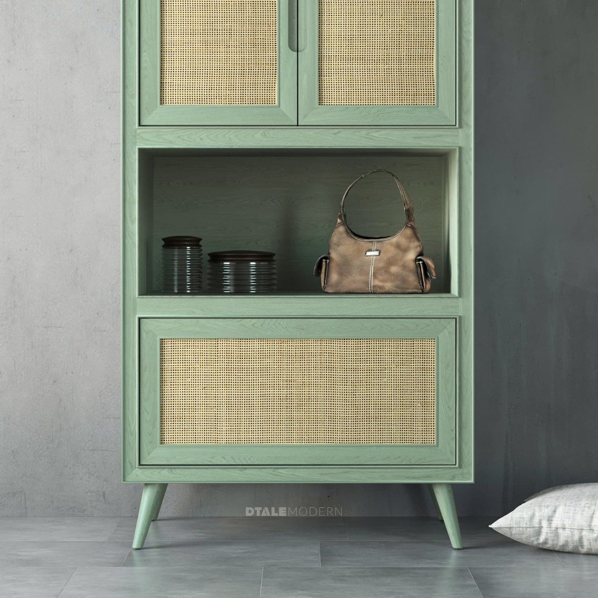 Buy Hermes Rattan Shutter Armoire Online in India - Dtale Modern