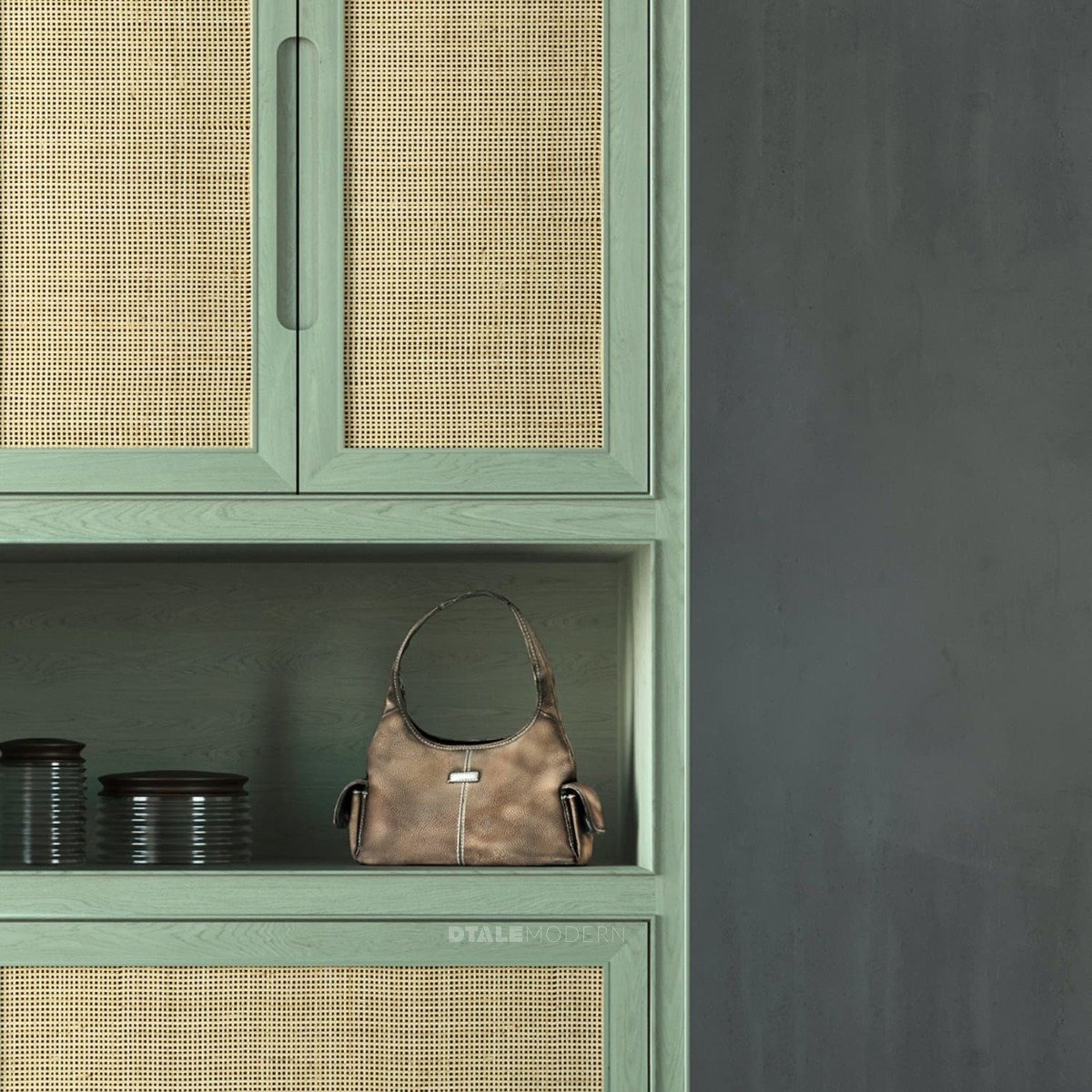 Buy Hermes Rattan Shutter Armoire Online in India - Dtale Modern