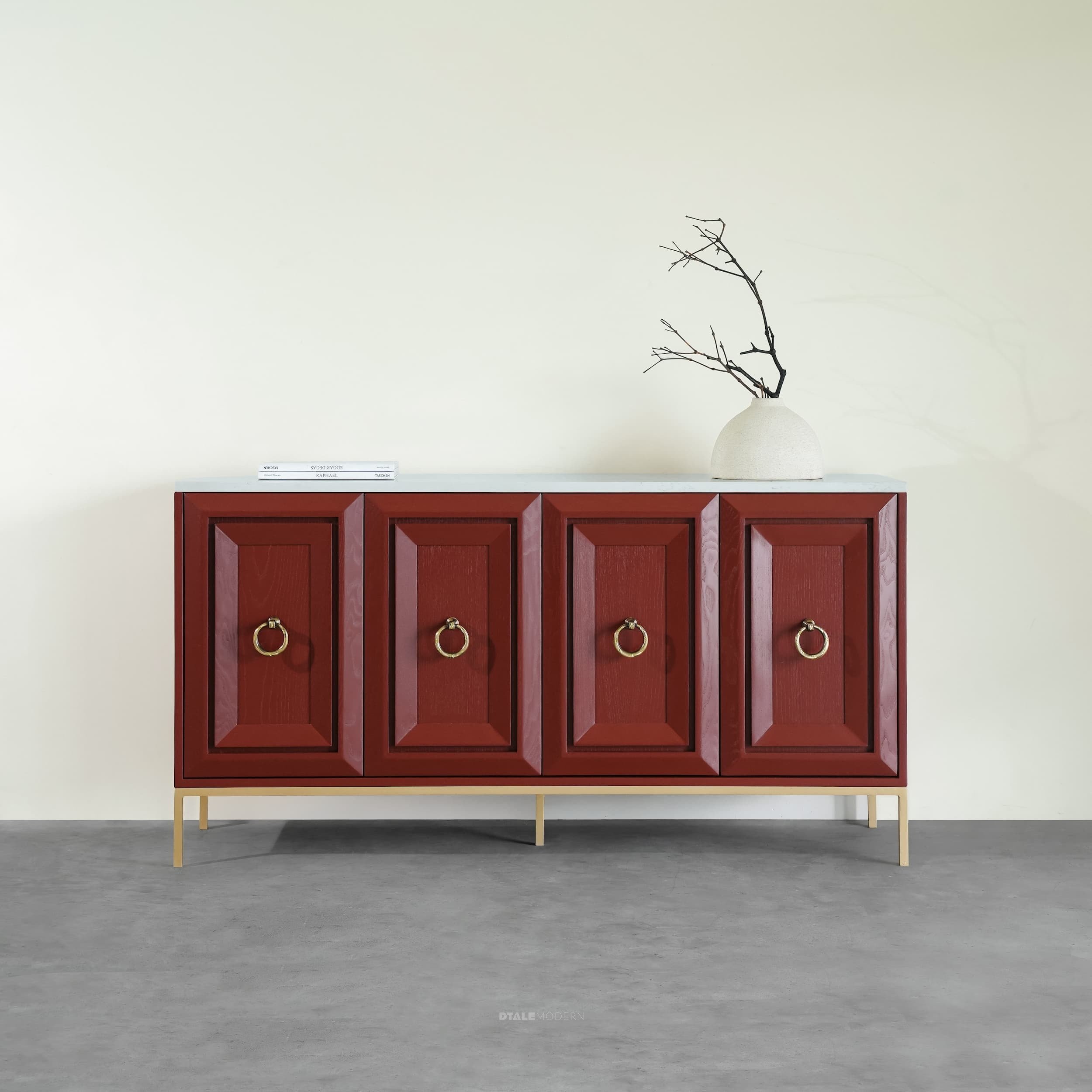 Buy Malibu Buffet Console - Cherry Red Online in India - Dtale Modern