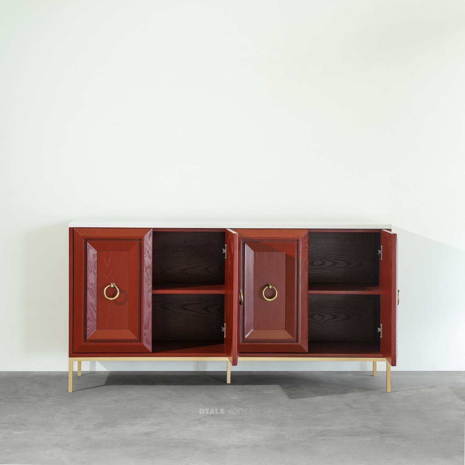 Buy Malibu Buffet Console - Cherry Red Online in India - Dtale Modern