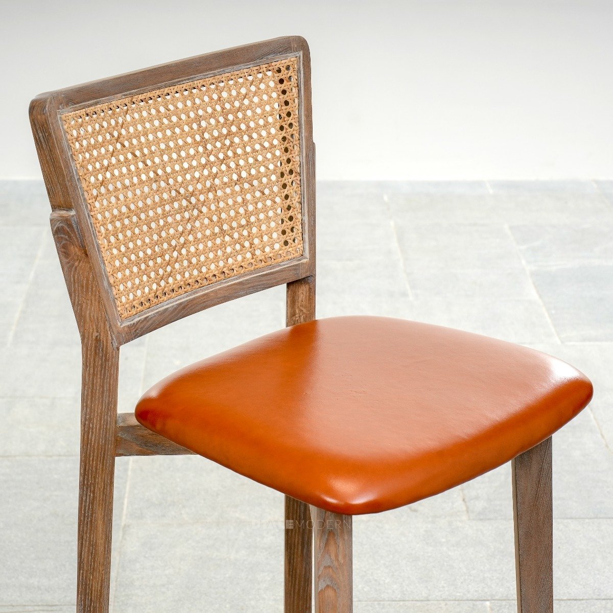 Buy Martini Bar Stool-Slink Saddle-Faded Oak Online in India - Dtale Modern