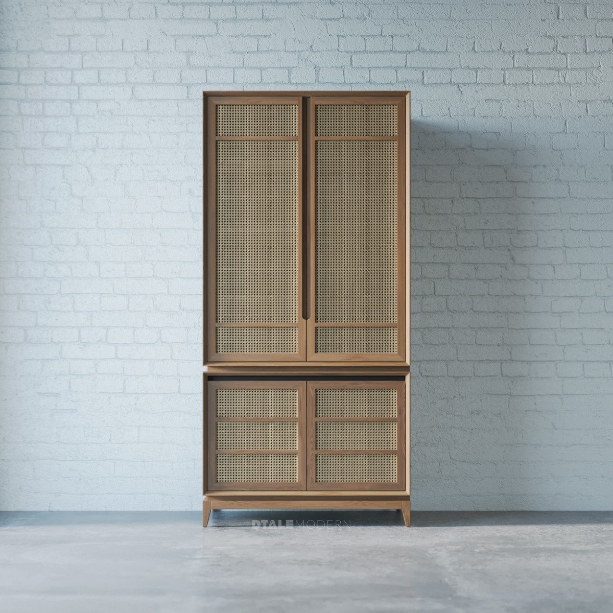 Single rattan wardrobe store