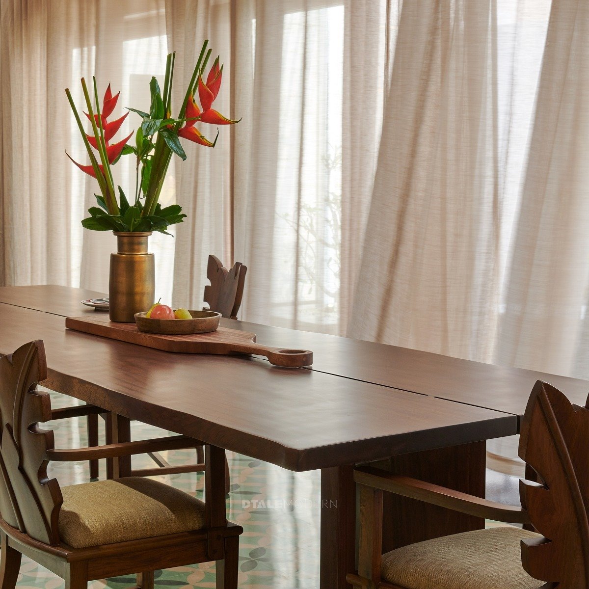 Buy Natura Live Edge Dining Table Online in India - Dtale Modern