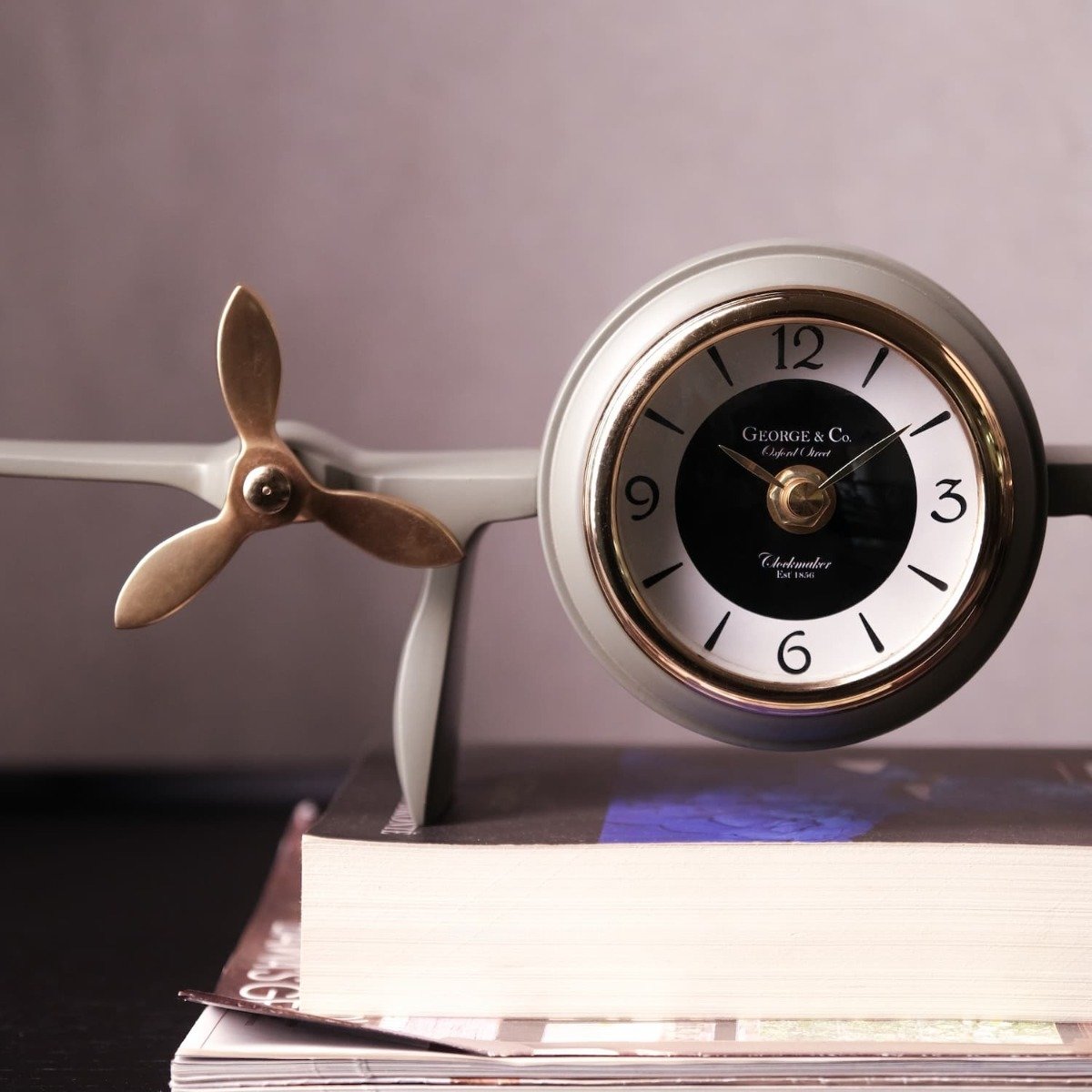 Buy Aviator Table Clock Online in India - Dtale Modern