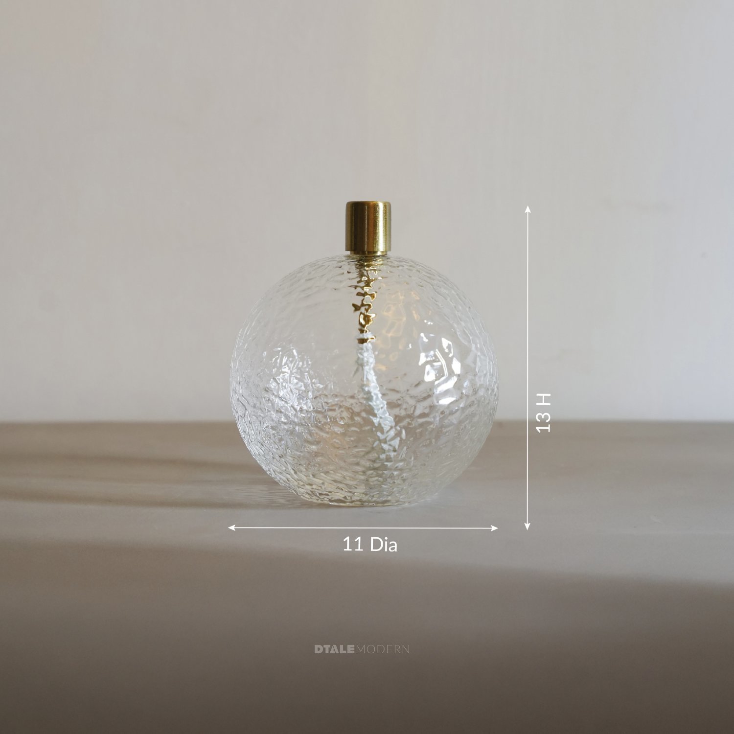 Buy Ranthal Glass Oil Lamp - Round (M) Online in India - Dtale Modern
