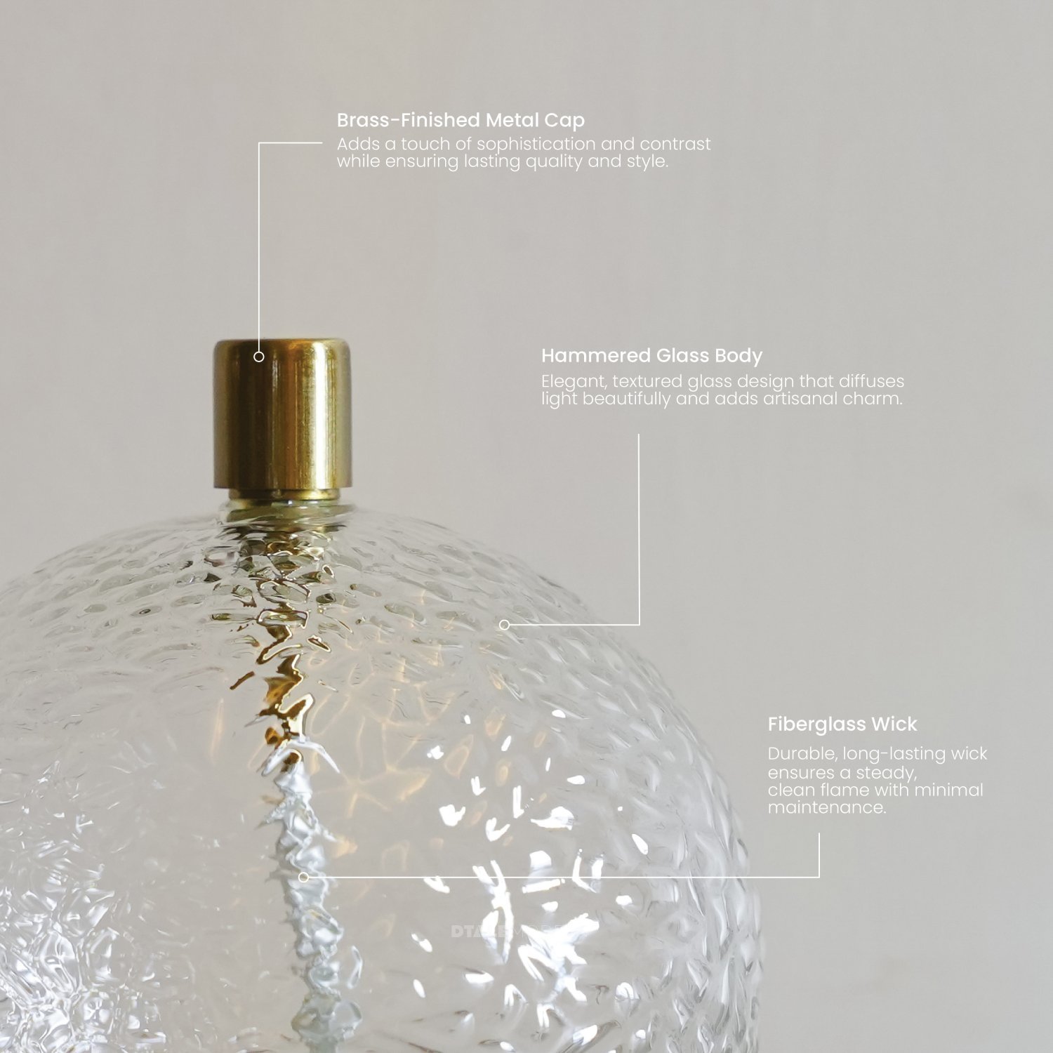 Buy Ranthal Glass Oil Lamp - Round (M) Online in India - Dtale Modern