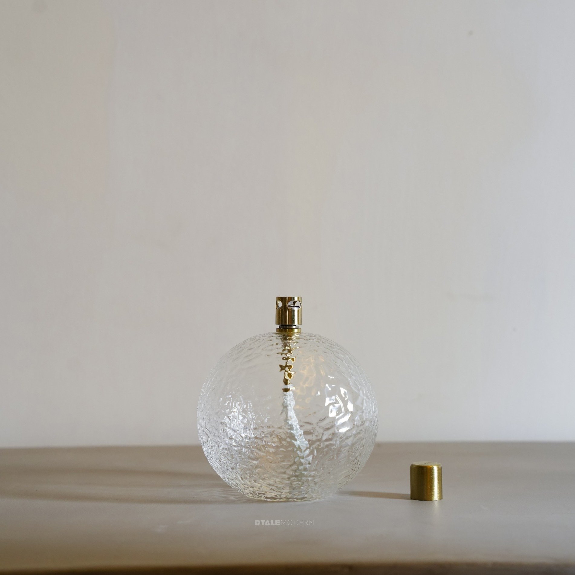 Buy Ranthal Glass Oil Lamp - Round (M) Online in India - Dtale Modern