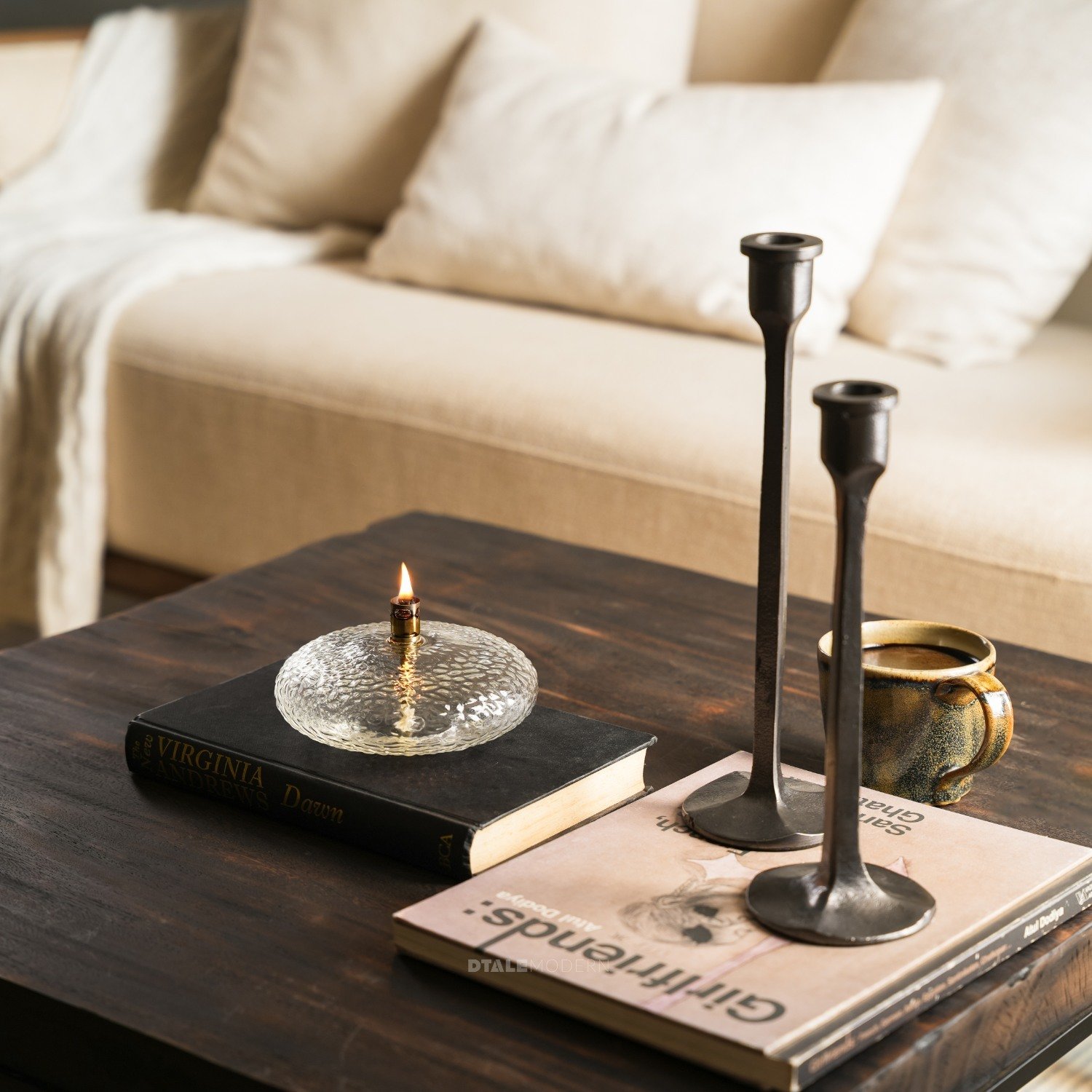 Buy Ranthal Glass Oil Lamp - Disc (M) Online in India - Dtale Modern