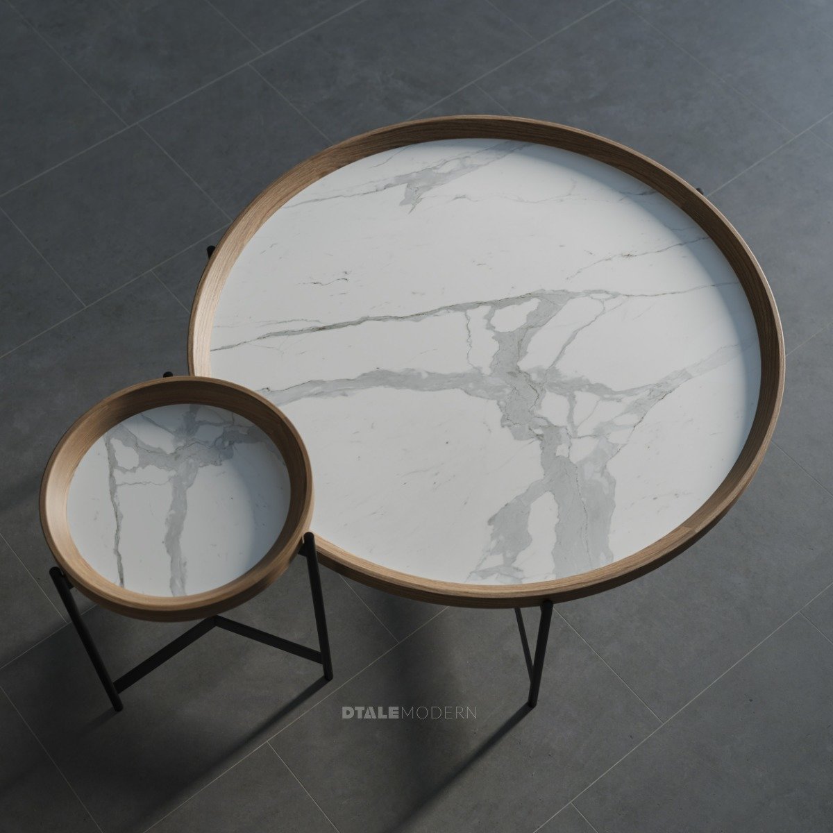 Buy Ripple Centre Table(Set of 2) - Marble Finish Online in India ...
