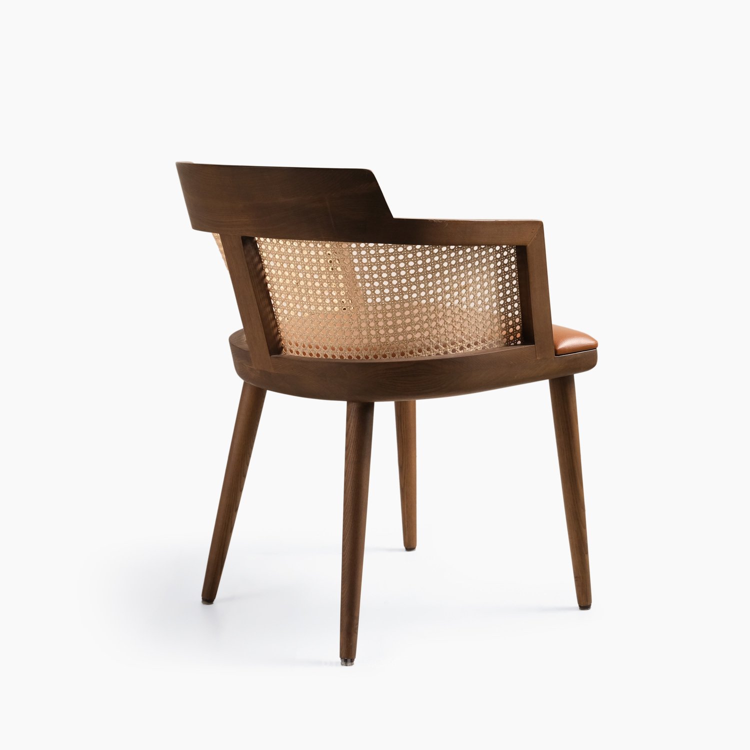 Buy Rossi Rattan Dining Chair - Slink Mouse Online in India - Dtale Modern