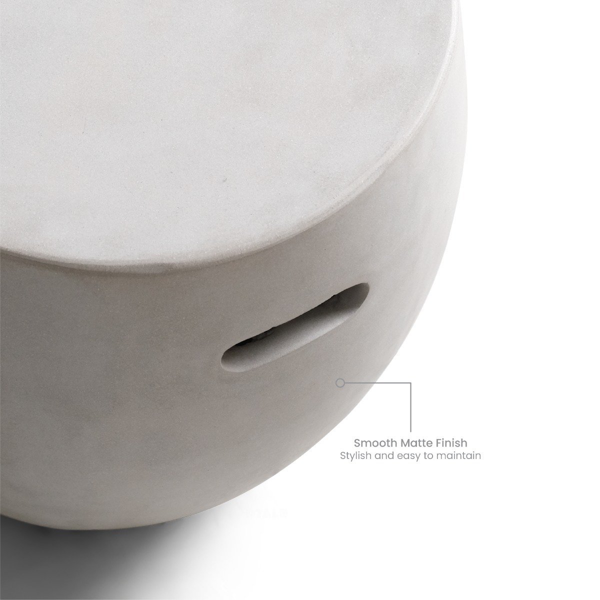 Buy Rowan Cemento Stool | End Table (White) Online in India - Dtale Modern