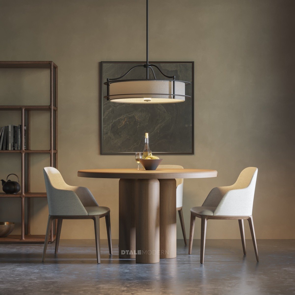 Buy Saturn Tri Pillar Dining Table Online in India - Dtale Modern