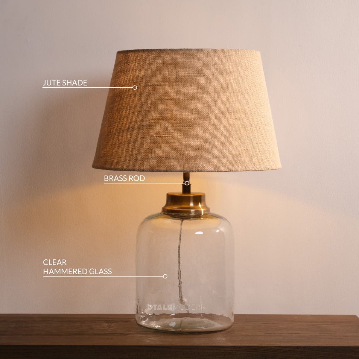 Fillable Glass Table Lamp