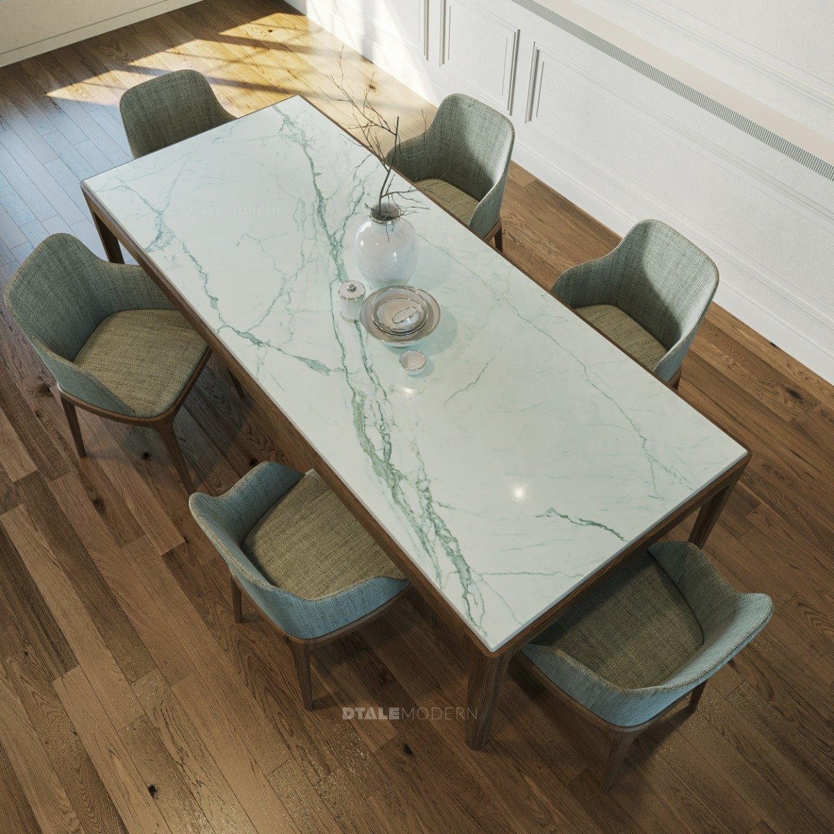 tile dining room table