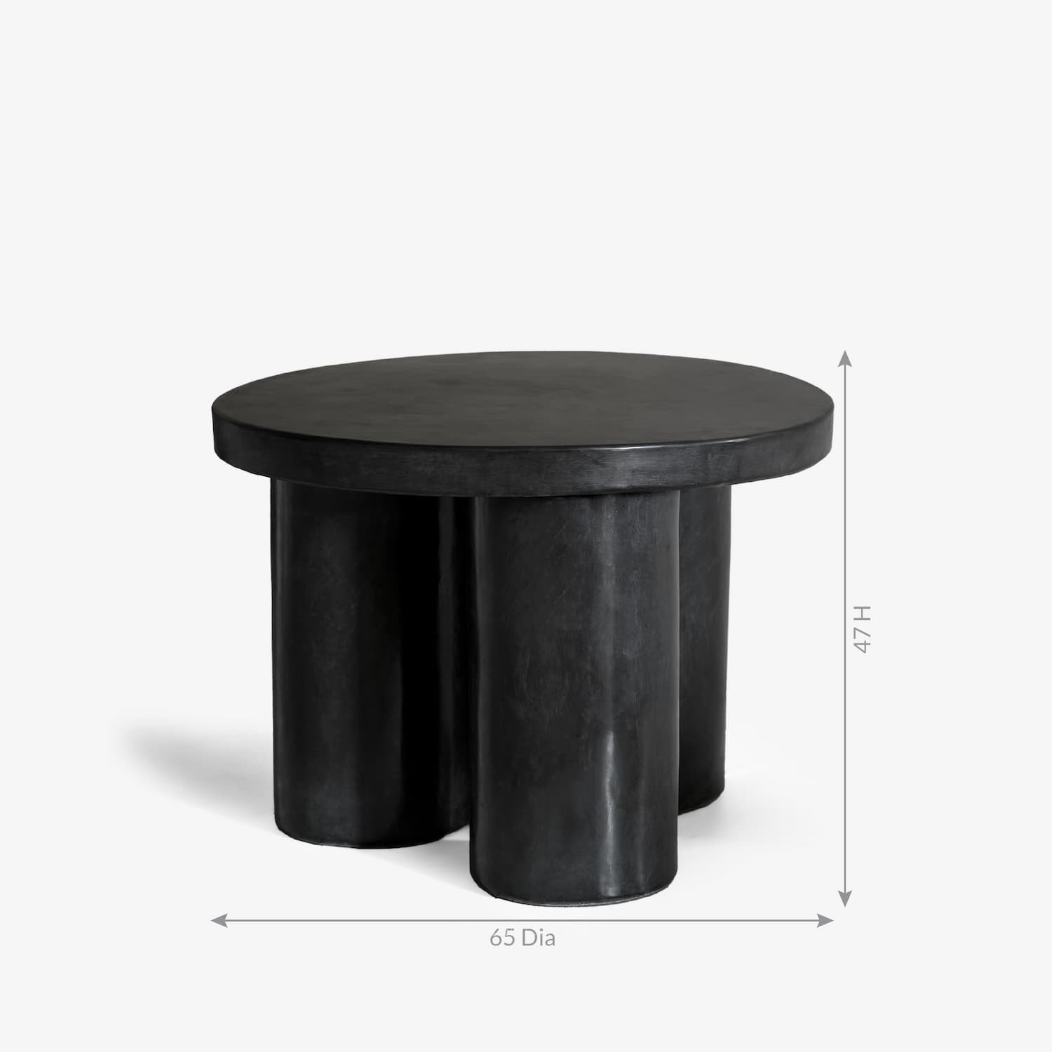 Buy Trio Cemento Coffee Table - Black Online in India - Dtale Modern