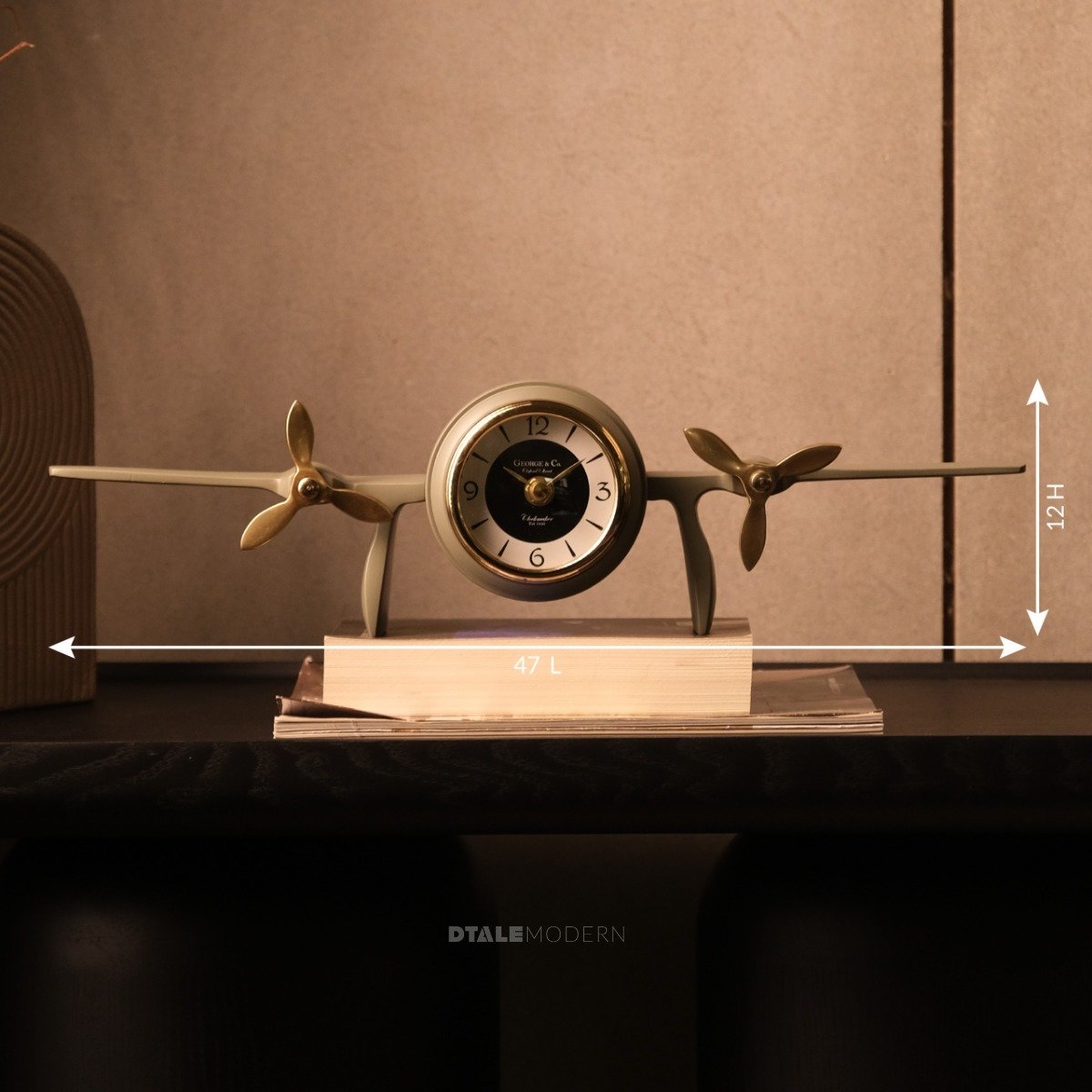Buy Aviator Table Clock Online in India - Dtale Modern