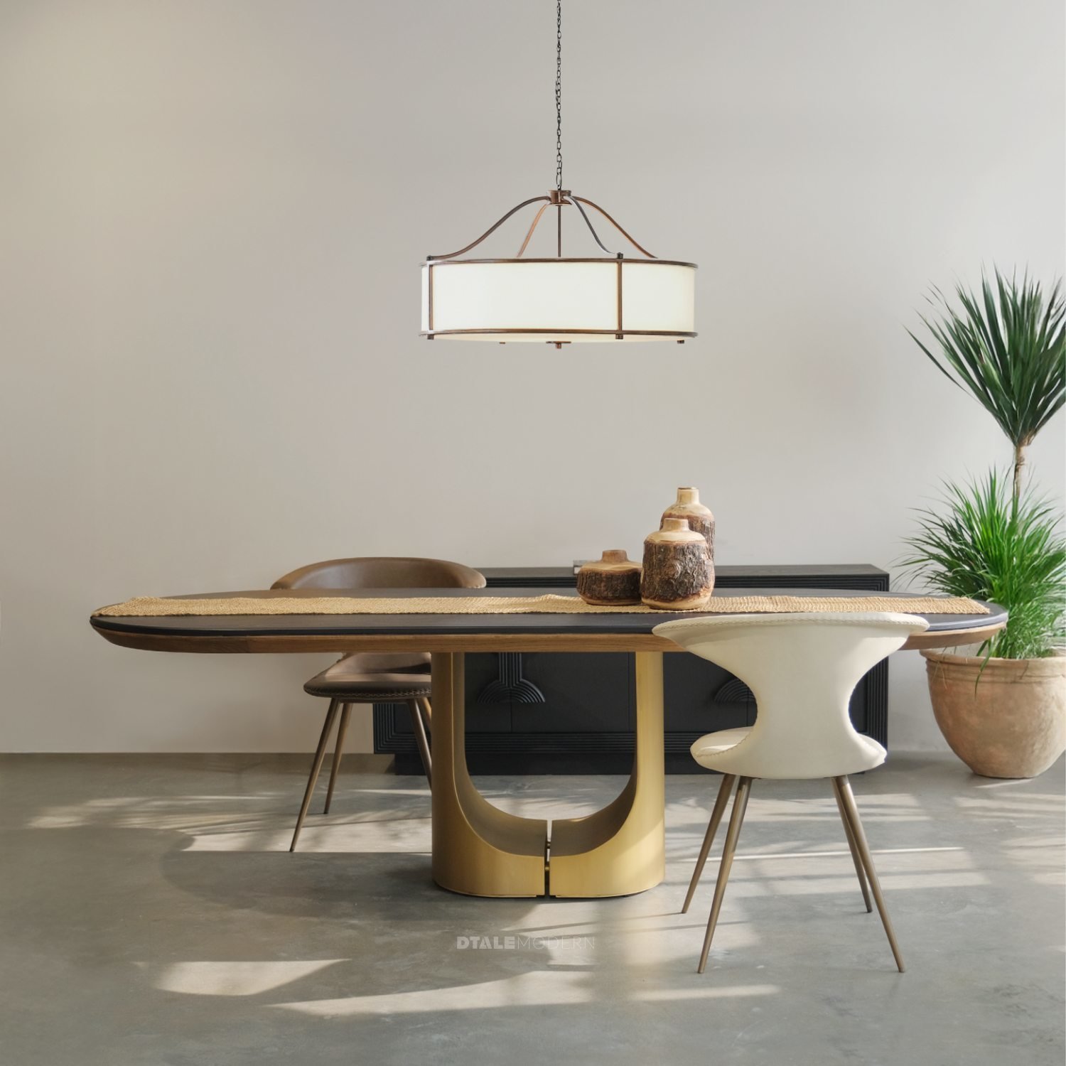 Buy Creston Oval Dining Table Online in India - Dtale Modern