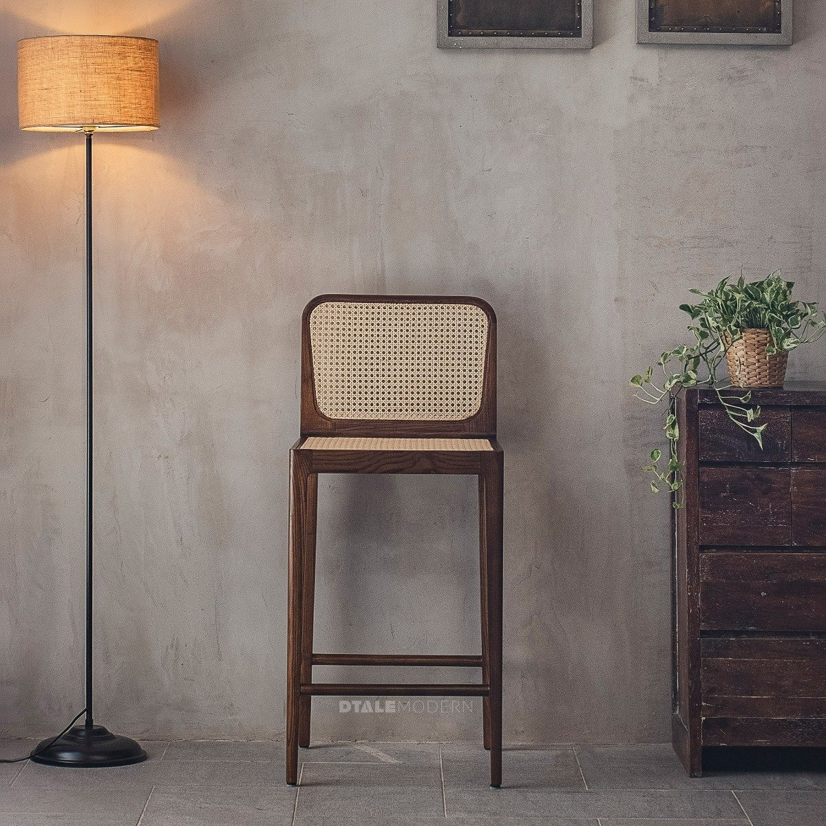 Buy Martini Bar Stool-Slink Saddle-Faded Oak Online in India - Dtale Modern