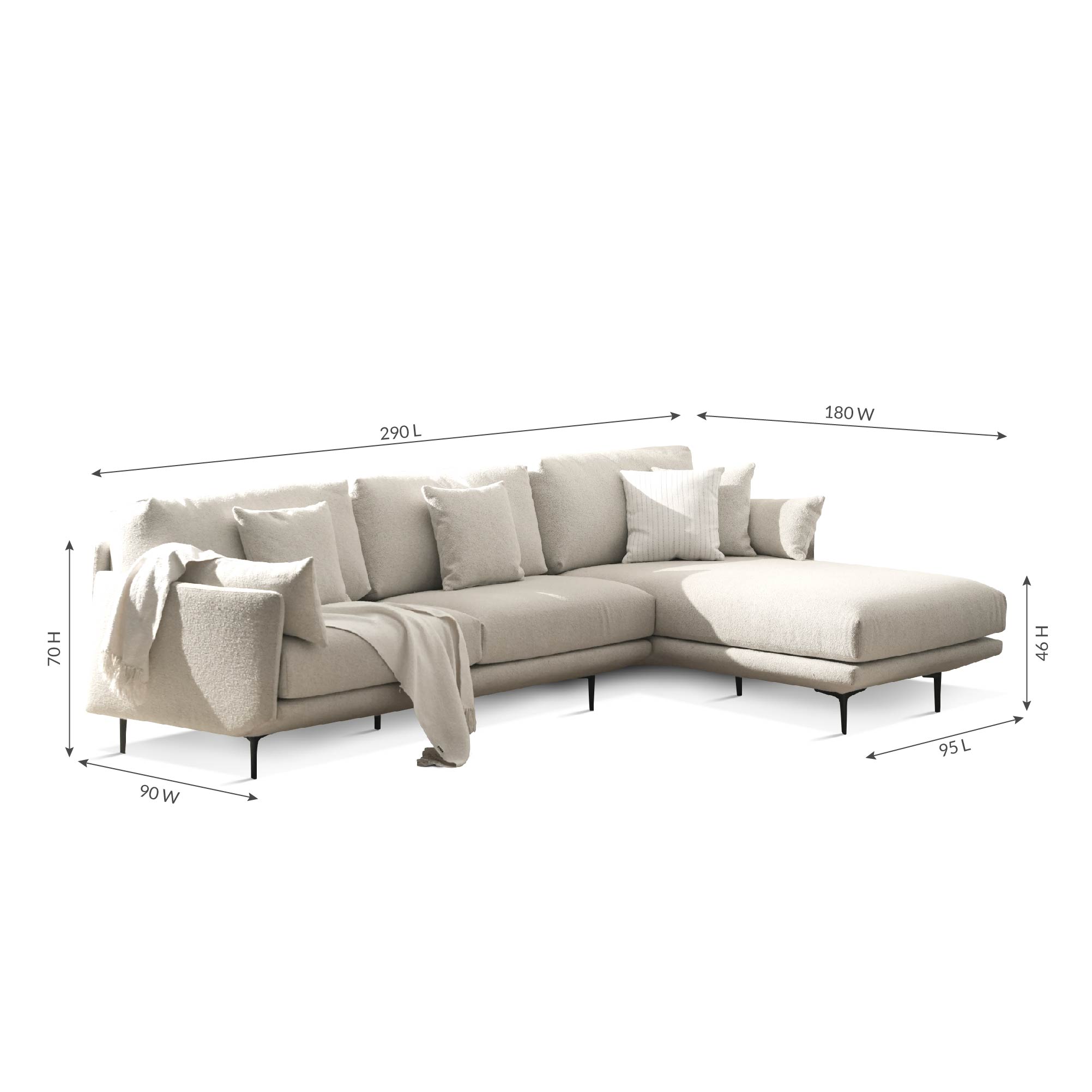 Buy Paulo Sectional Sofa Online in India - Dtale Modern