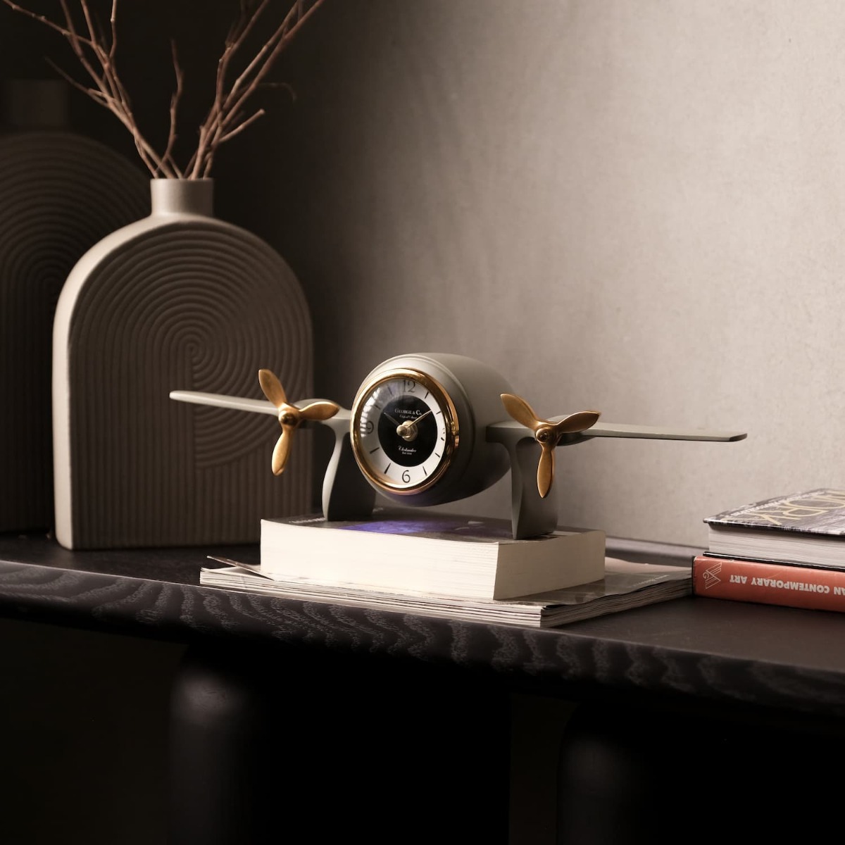 Buy Aviator Table Clock Online in India - Dtale Modern