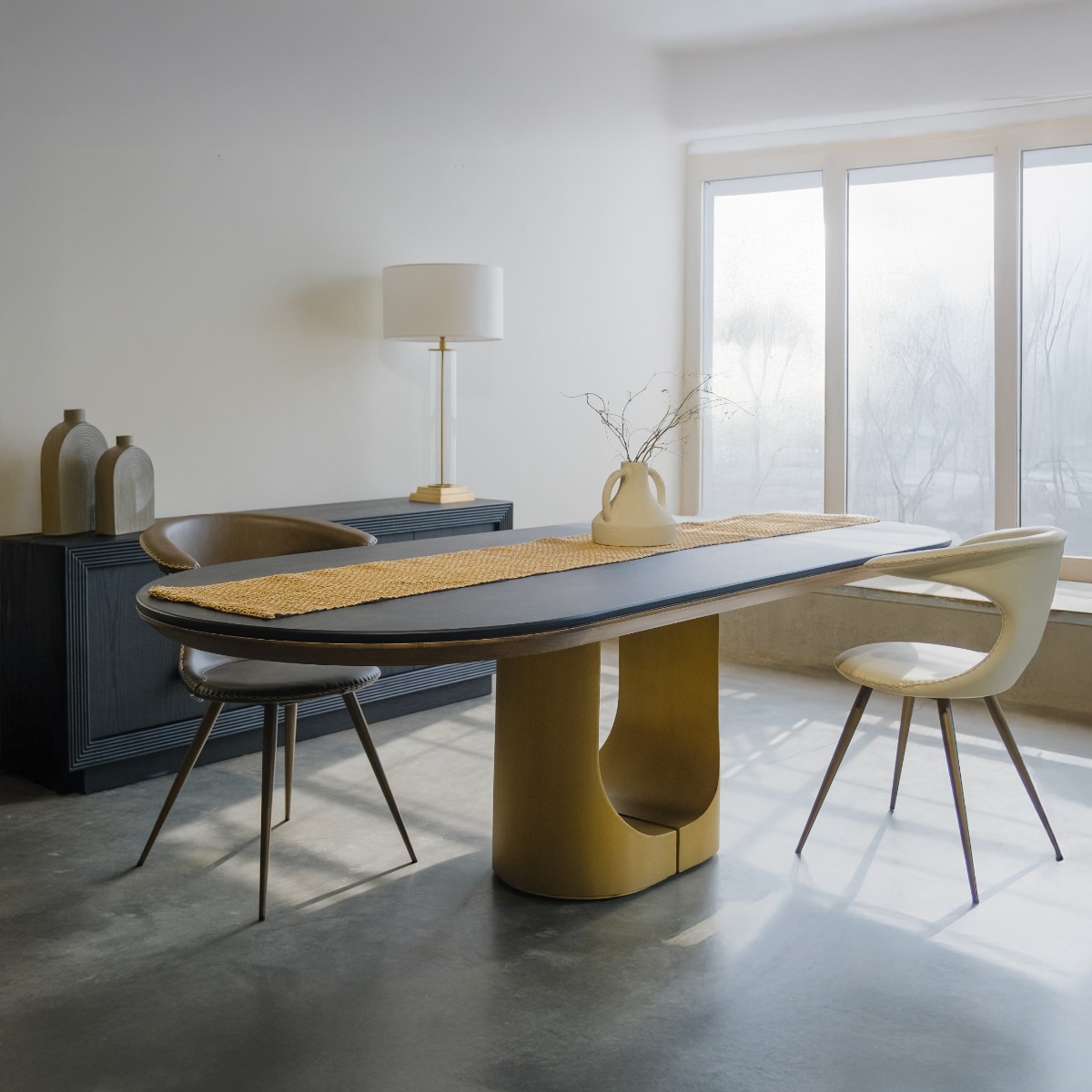 Buy Creston Oval Dining Table Online in India - Dtale Modern