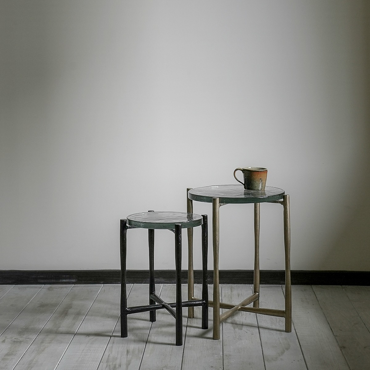 Buy Enzo Glass End Table (Set of 2) Online in India - Dtale Modern