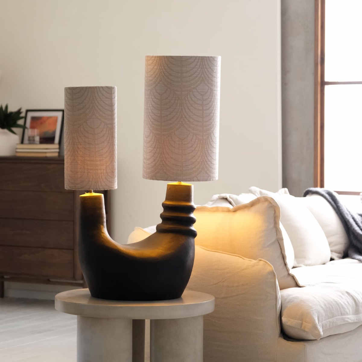 Buy Mudra Artisan Table Lamp - Black - Oversized Online in India ...