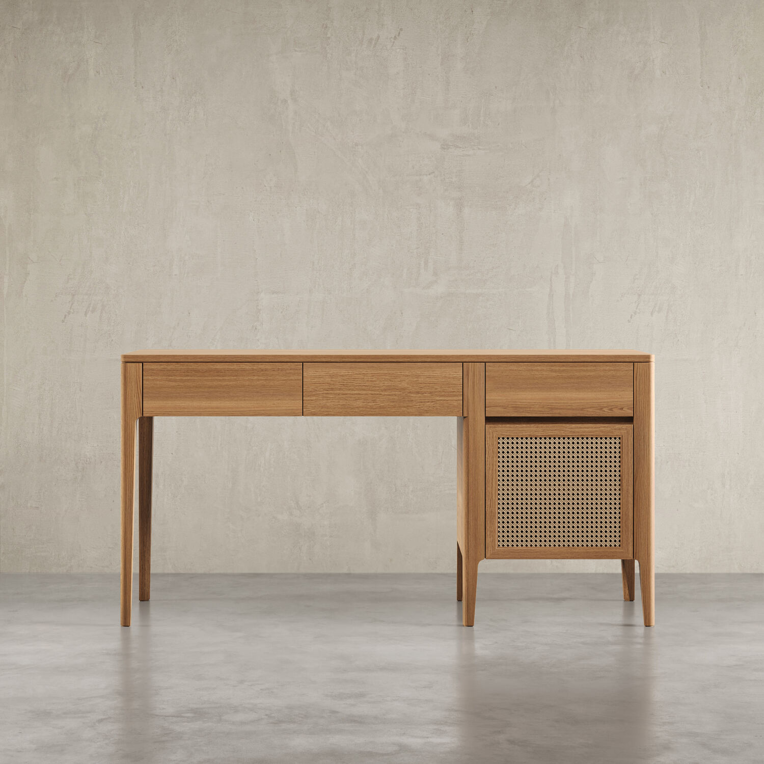 Buy Mecai Cane Writing Desk Online in India - Dtale Modern