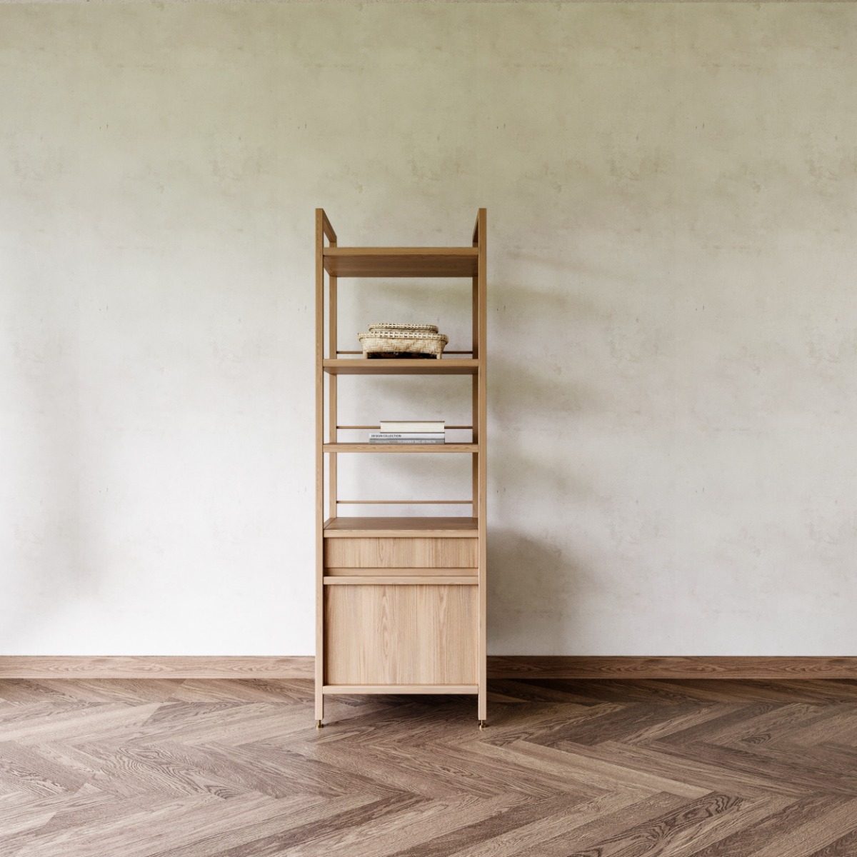 Buy Veda Bookcase with Storage Cabinet (60) Online in India - Dtale Modern